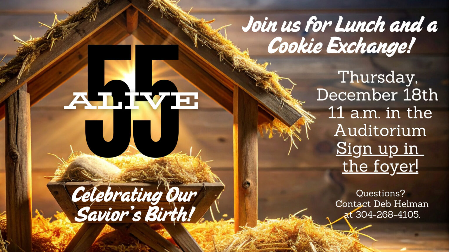 55 Alive Lunch & Cookie Exchange - Fellowship Bible Church