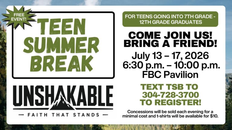 Upcoming Events - Fellowship Bible Church